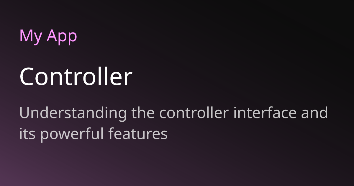 Controller
